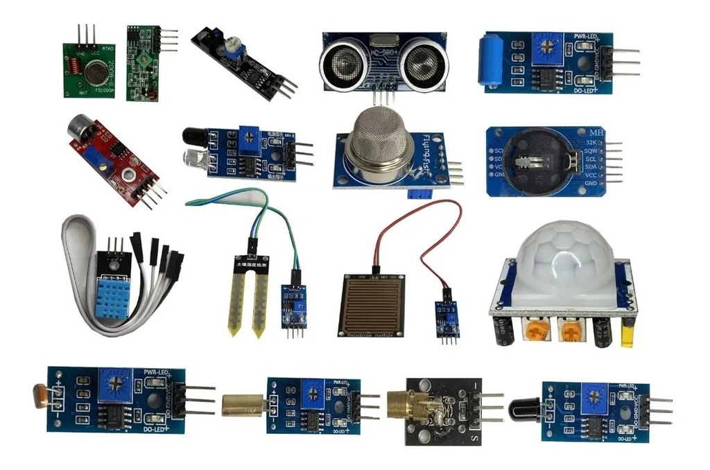 Kit De 16 Sensores Para Arduino Raspbeery PIC AVR | IPower Electronics